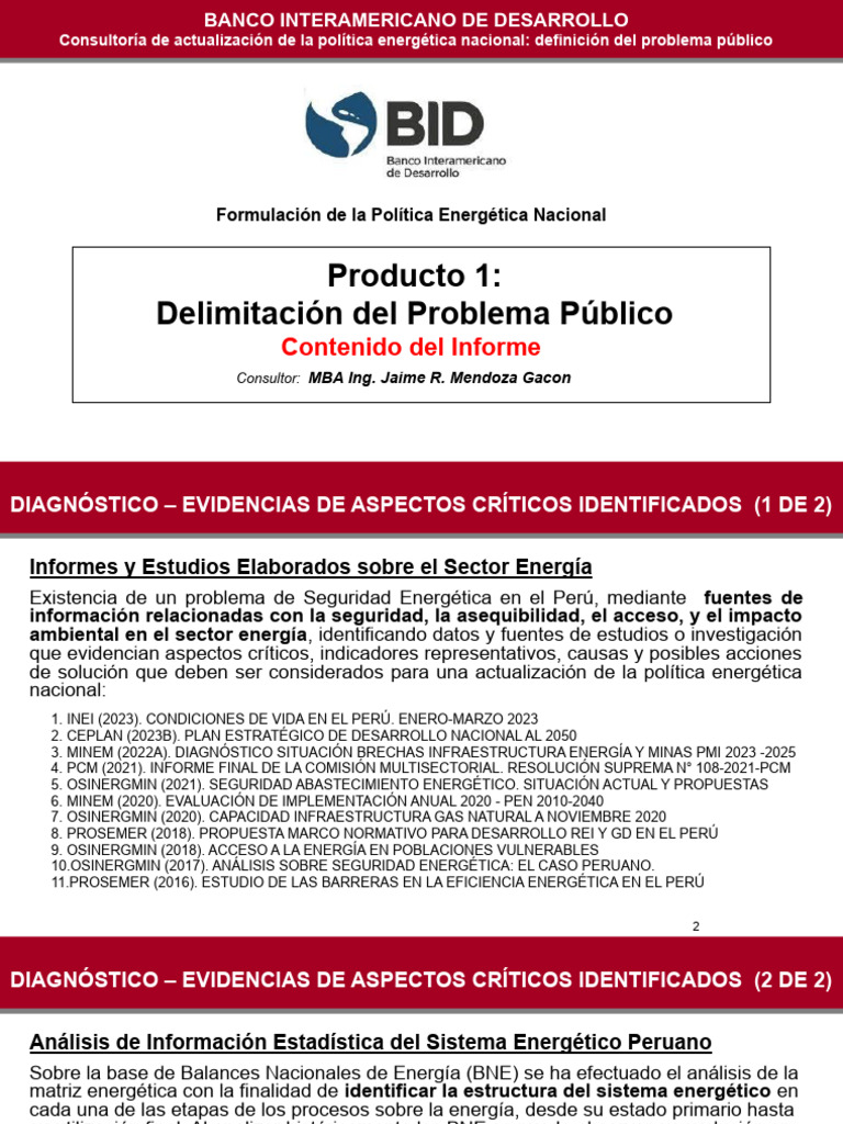 231103-P04-Delimitacion Del Problema Publico (Informe) Vf | PDF | Infraestructura | Uso ...