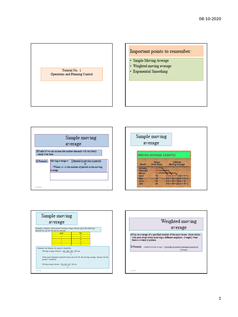 Forecasting Problems Solved | PDF | Forecasting | Moving Average