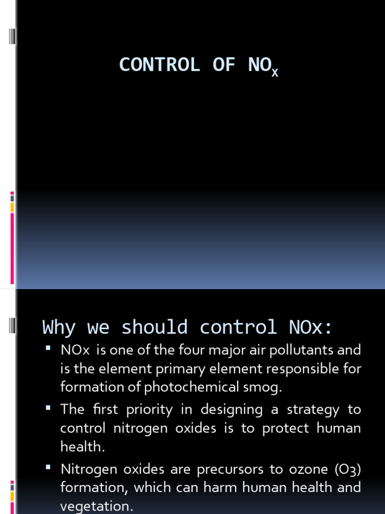 Control of NOX | PDF | N Ox | Combustion