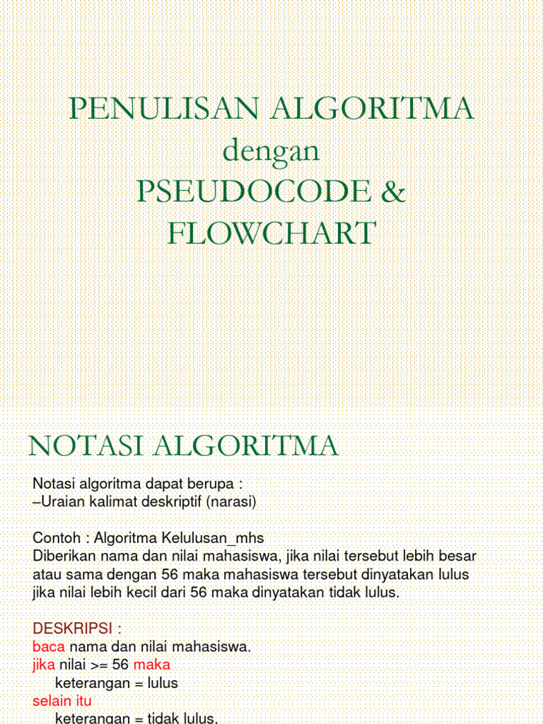 ProKom - 03 - Penulisan Pseudocode | PDF