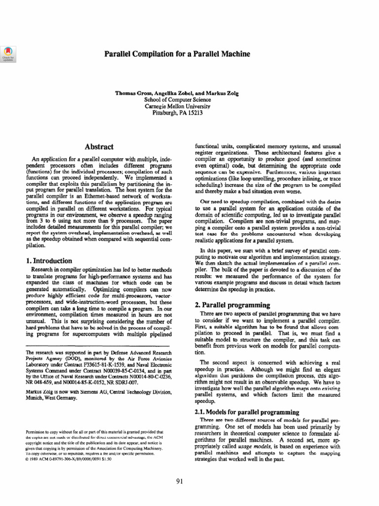 Project1 | PDF | Parallel Computing | Compiler
