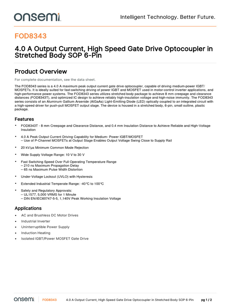 High-Speed Optocoupler for Engineers | PDF | Power Inverter | Mosfet