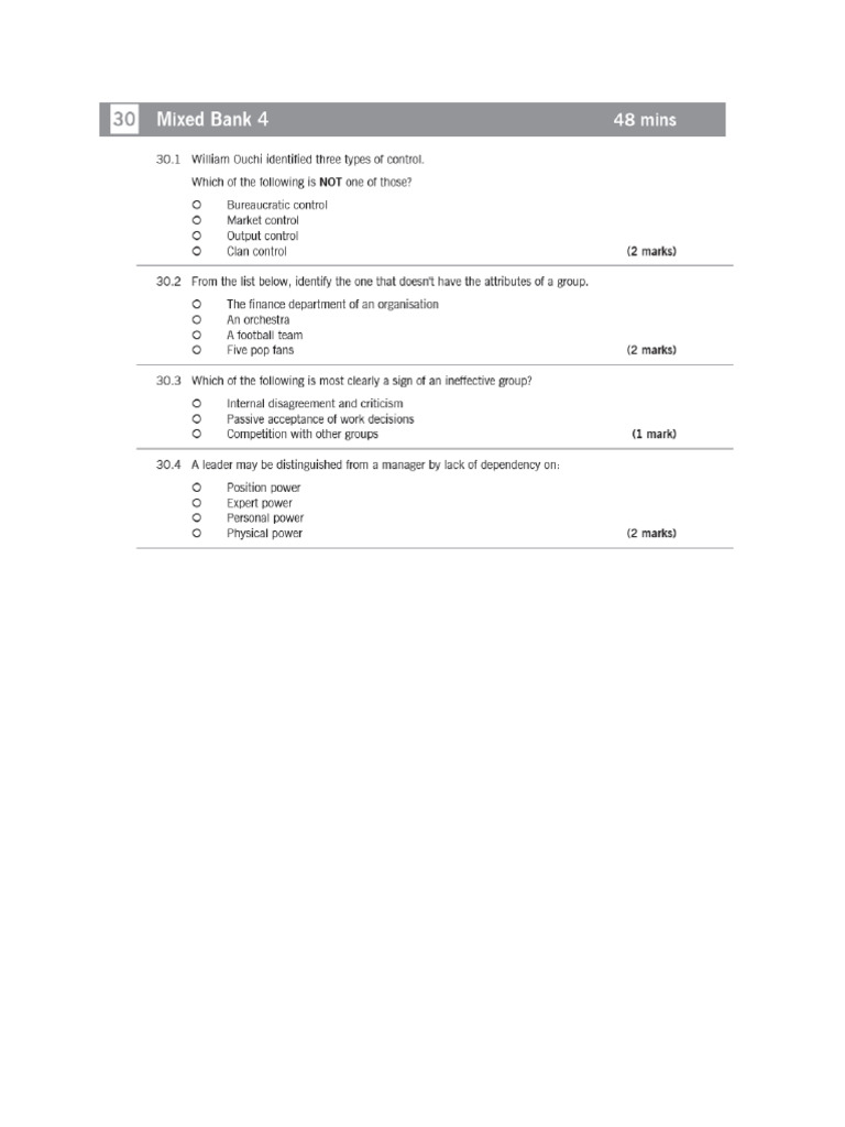 Mixed Bank 4567 | PDF