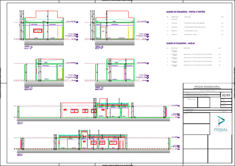 PROJETO ARQUITETÔNICO - PRANCHA 2 | PDF