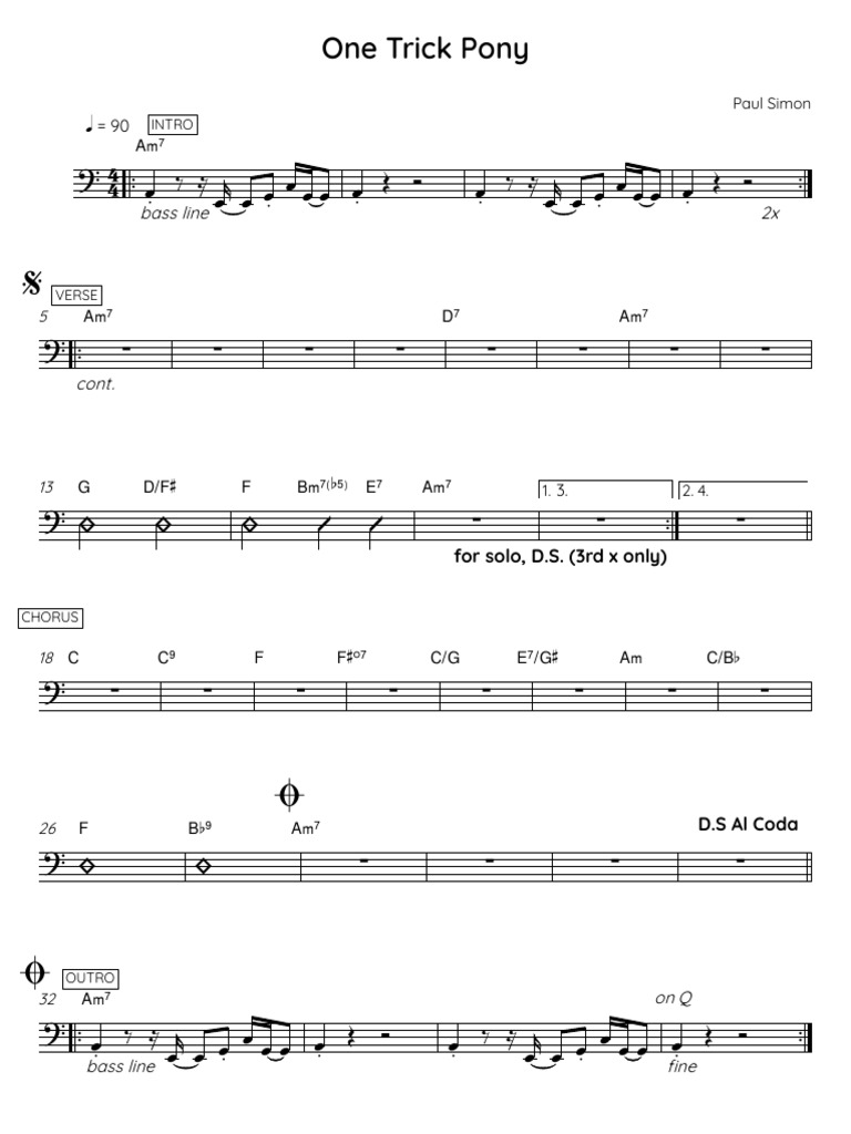 One Trick Pony (Paul Simon) | PDF
