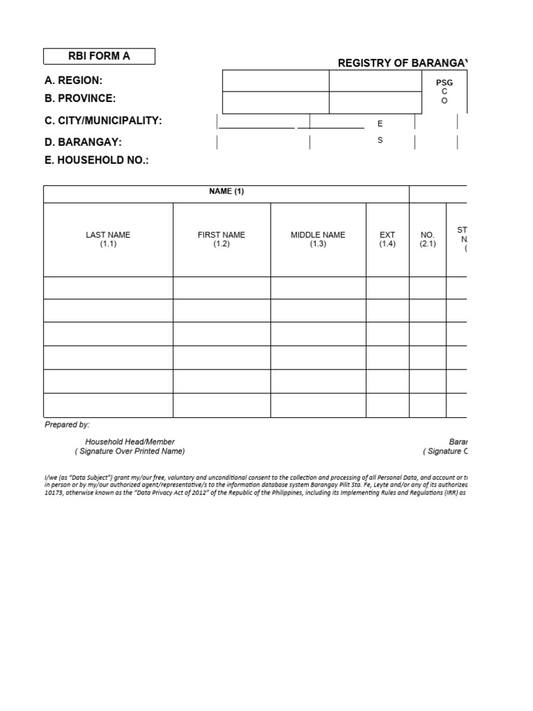 Rbi Form | Download Free PDF | Data | Privacy
