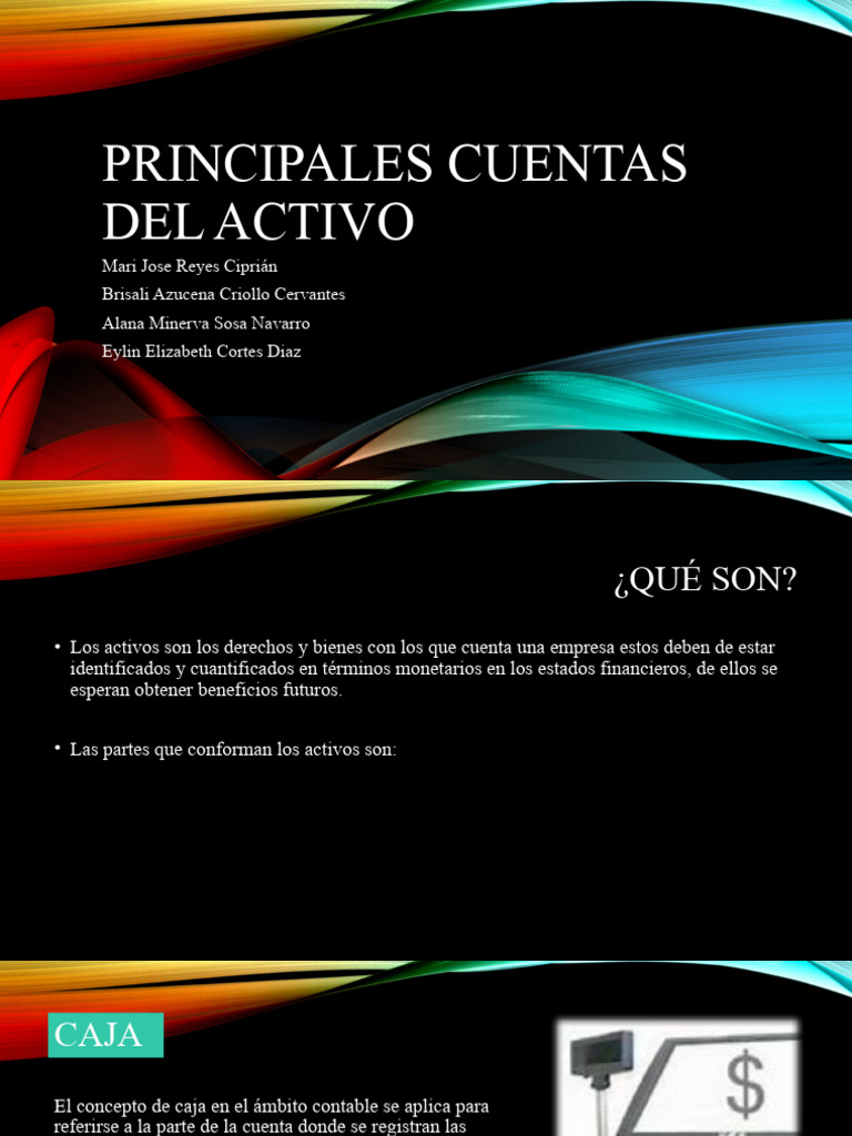Principales cuentas del activo | PDF | Bancos | Préstamos
