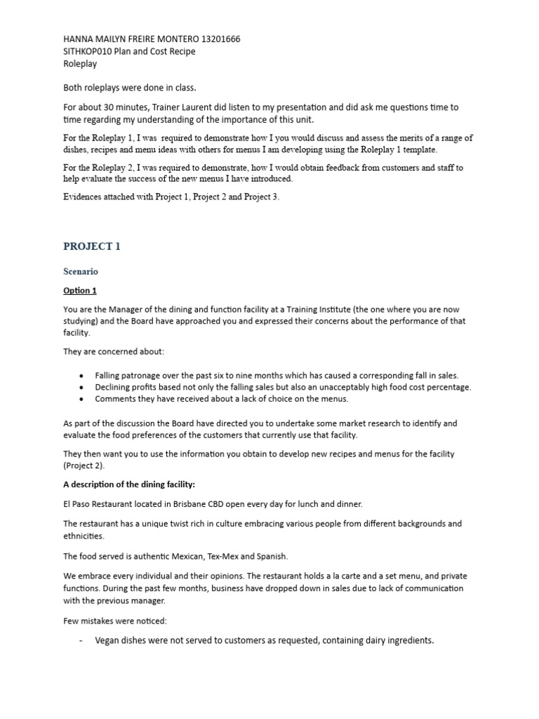 Dining Facility Revamp Plan | PDF | Chili Con Carne | Burrito