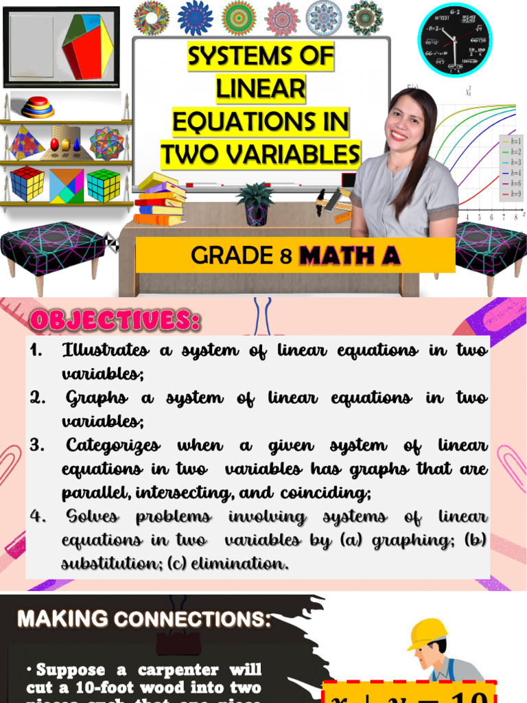 Math 8a - Systems of Linear Eq in Two Variables | PDF | System Of ...