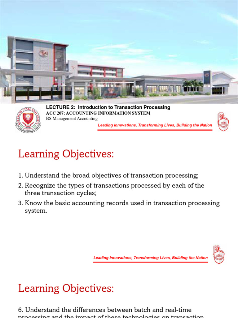 Introduction To Transaction Processing | PDF | Cash | Receipt