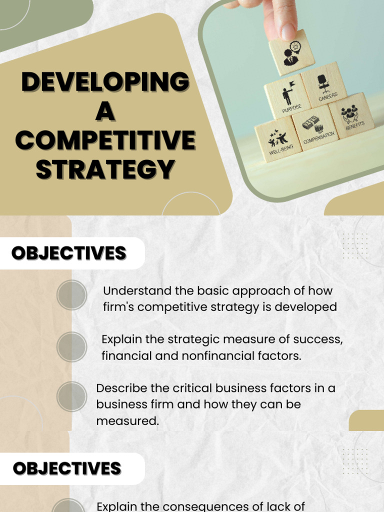 Developing A Competitive Strategy 1 Compressed | PDF | Strategic ...