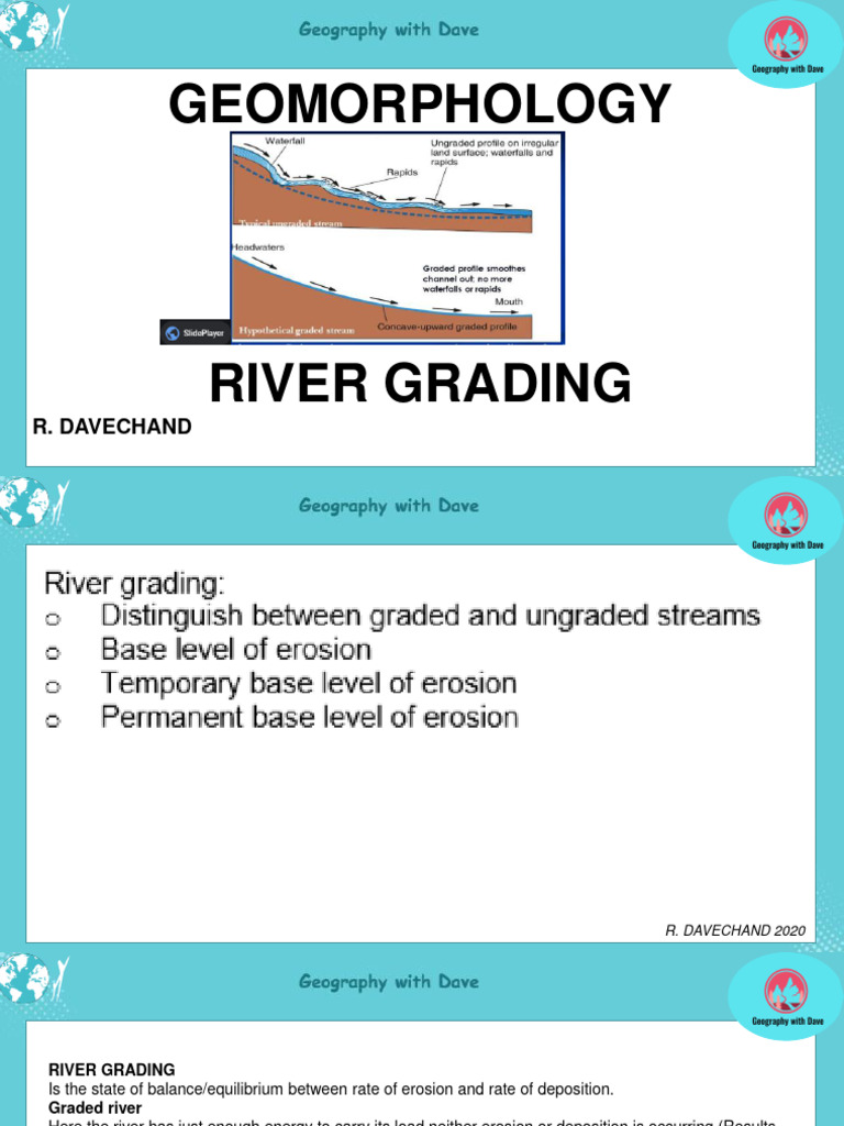 5 Geography Grade 12 River Grading PPT's | PDF