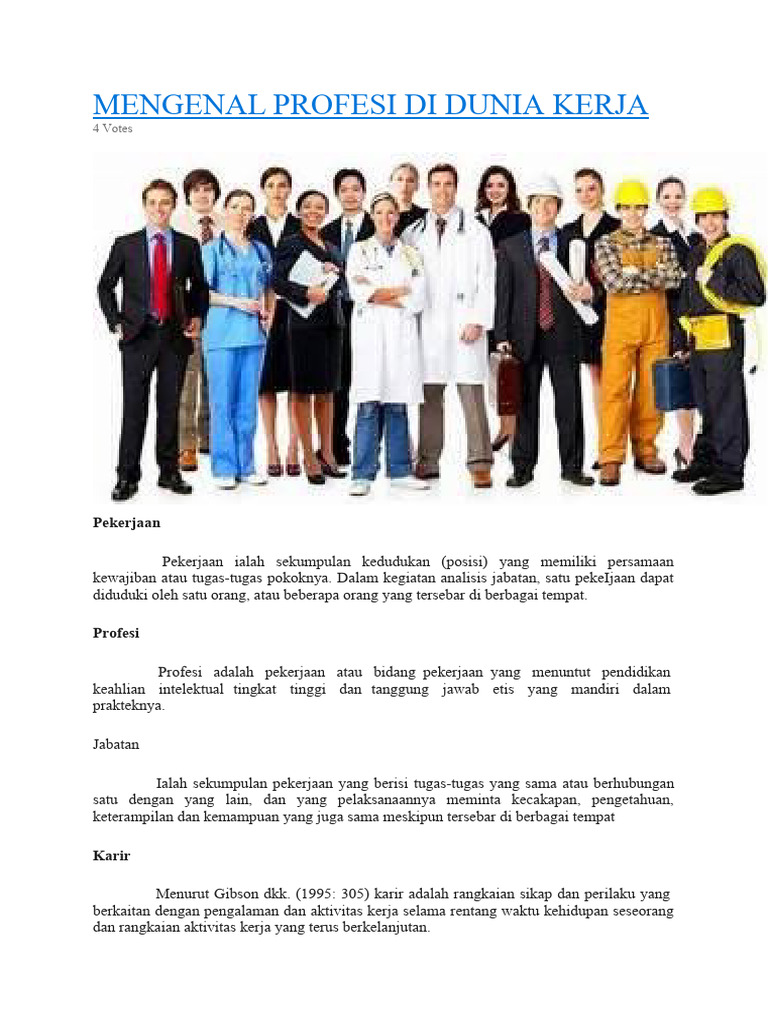 MENGENAL PROFESI DI DUNIA bk kelas 9 | PDF