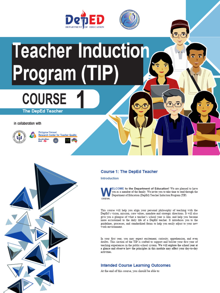 DepEd Teacher Induction Program Guide | PDF | Teachers | Learning