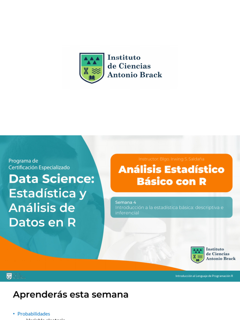 Diapositivas C2-S1 | PDF | Estadísticas | Probabilidad