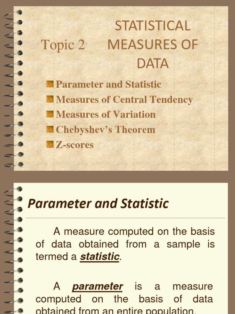 Statistical Measures Explained | PDF | Statistic | Mean