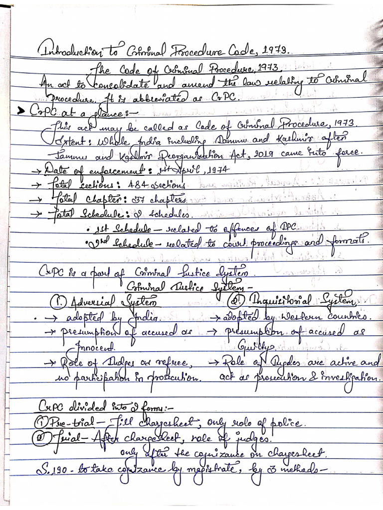 #CrPC 4th Semester Complete | PDF