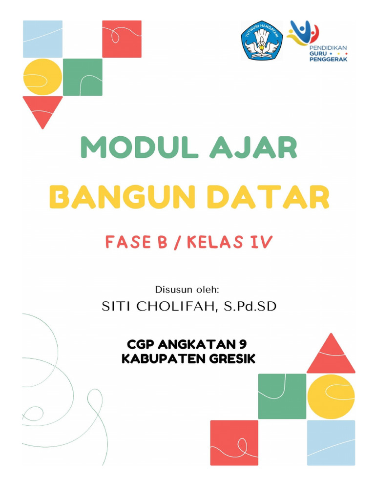Modul Ajar MTK Bangun Datar Siti Cholifah Observasi | PDF