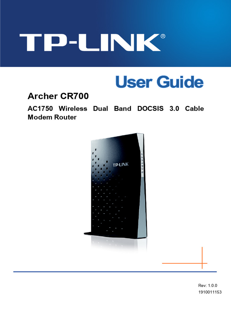 Archer CR700 2 | PDF | Ip Address | Computer Network