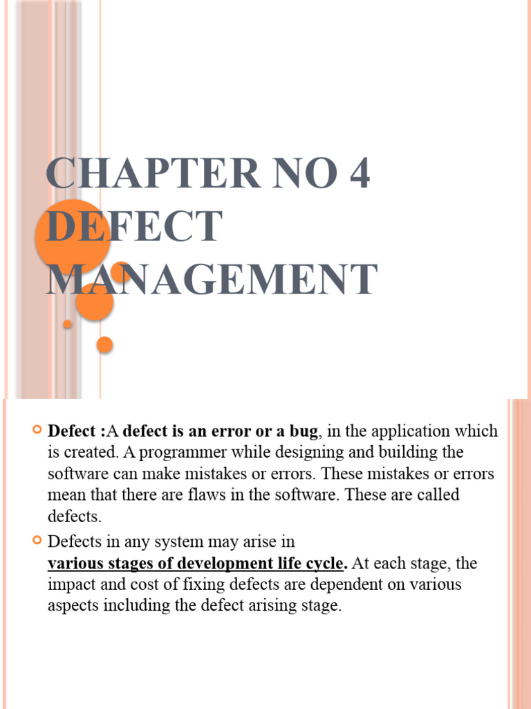 Defect Management Pdf Software Bug Software Testing