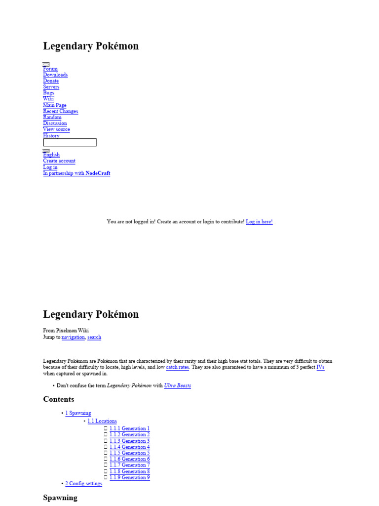 Legendary Pokémon | PDF | Earth Sciences