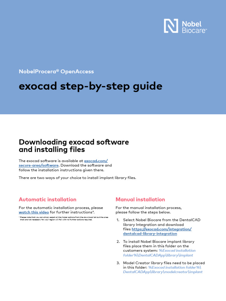 Open Access ExoCad launch Step by Step guide_GMT 82751 | PDF | Software | Computing