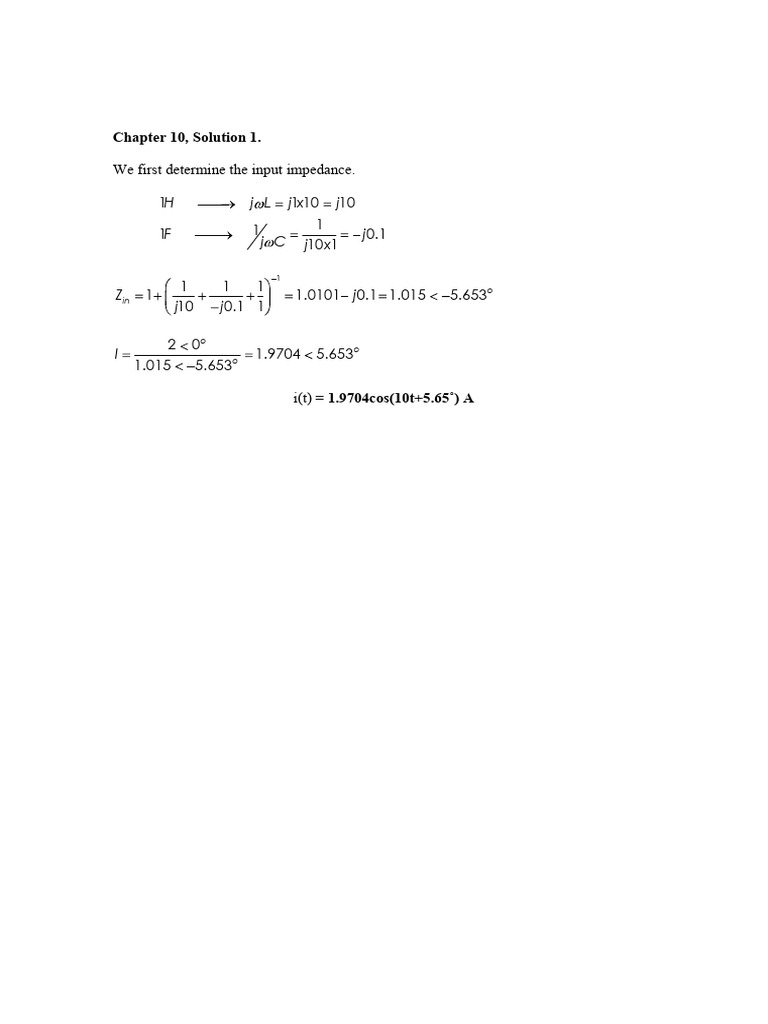 Solution Sadiku 5th Ch10 | PDF | Computer Engineering | Electrical ...