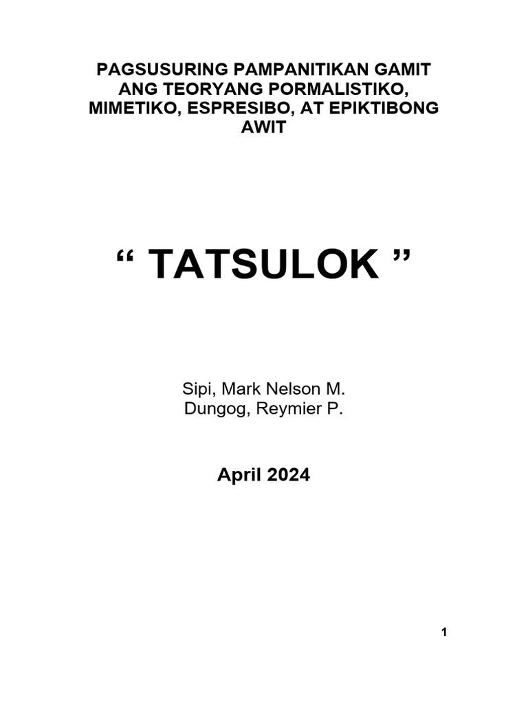 Tatsulok - Final | PDF