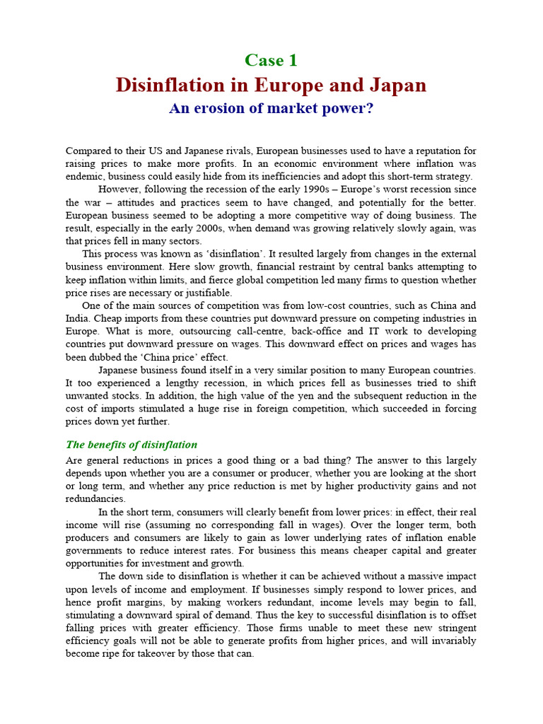 IB Case Studies | PDF | Unemployment | Consumption (Economics)