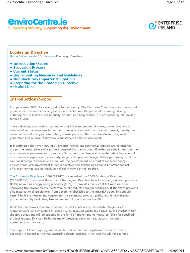 Eco Des Directive Note | PDF | Compact Fluorescent Lamp | Power Supply