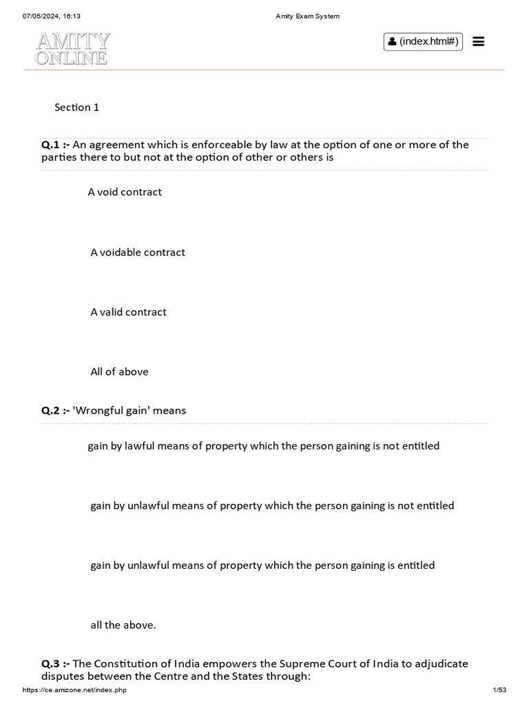 Amity Exam System Pdf Communication Mens Rea