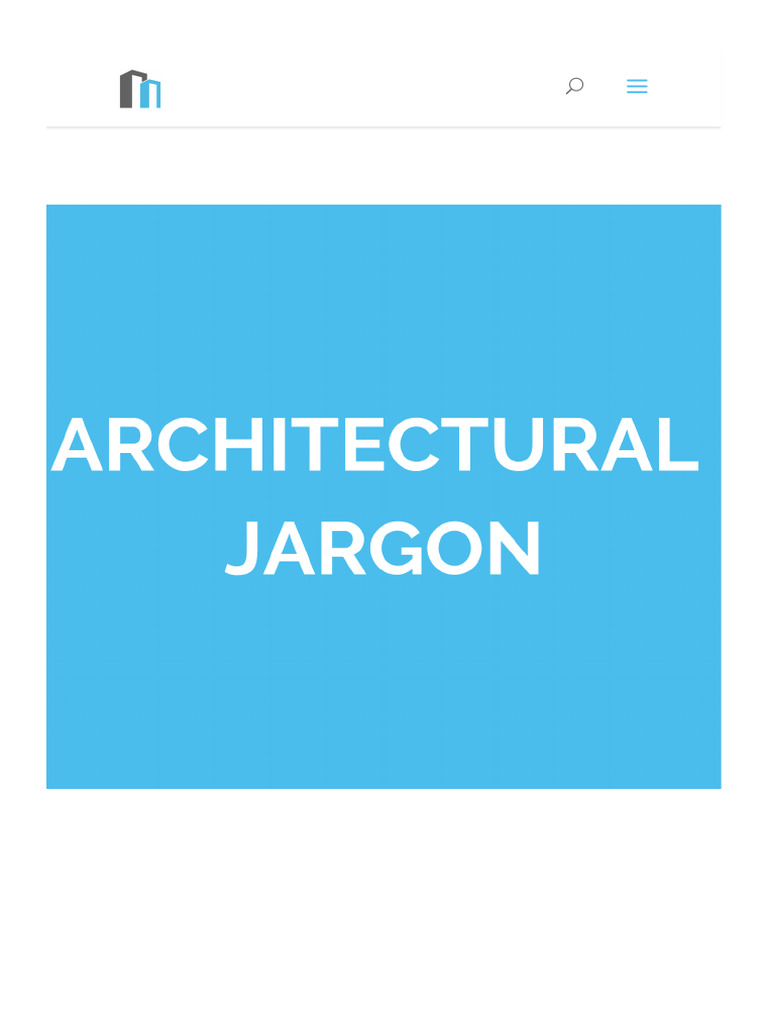 A Guide To Architectural Terms | PDF | Building | Wall