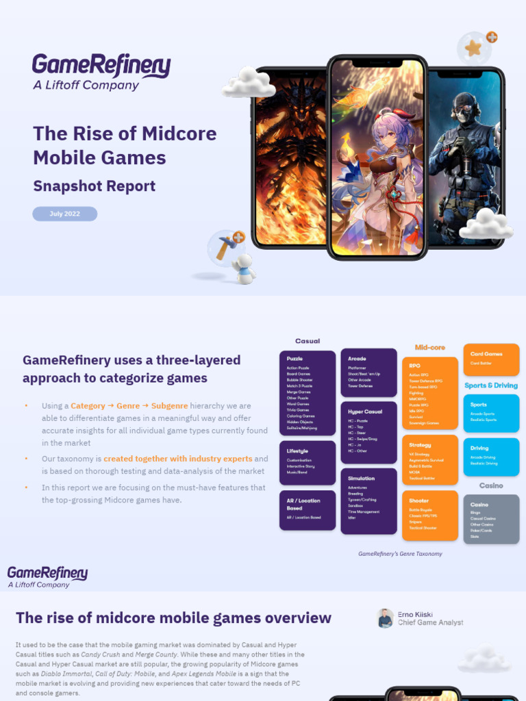 The Rise of Midcore Mobile Games Snapshot Report July 2022 | PDF ...