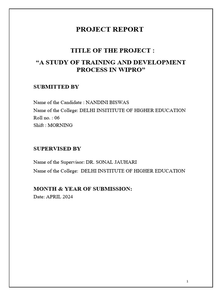Project Report | PDF | Employment | Methodology