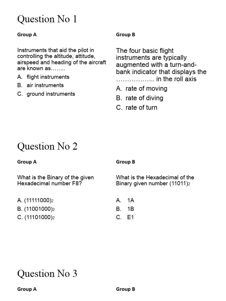 M5 Quiz No 1-Chapter 1 and 2 | PDF | Aerospace | Aviation