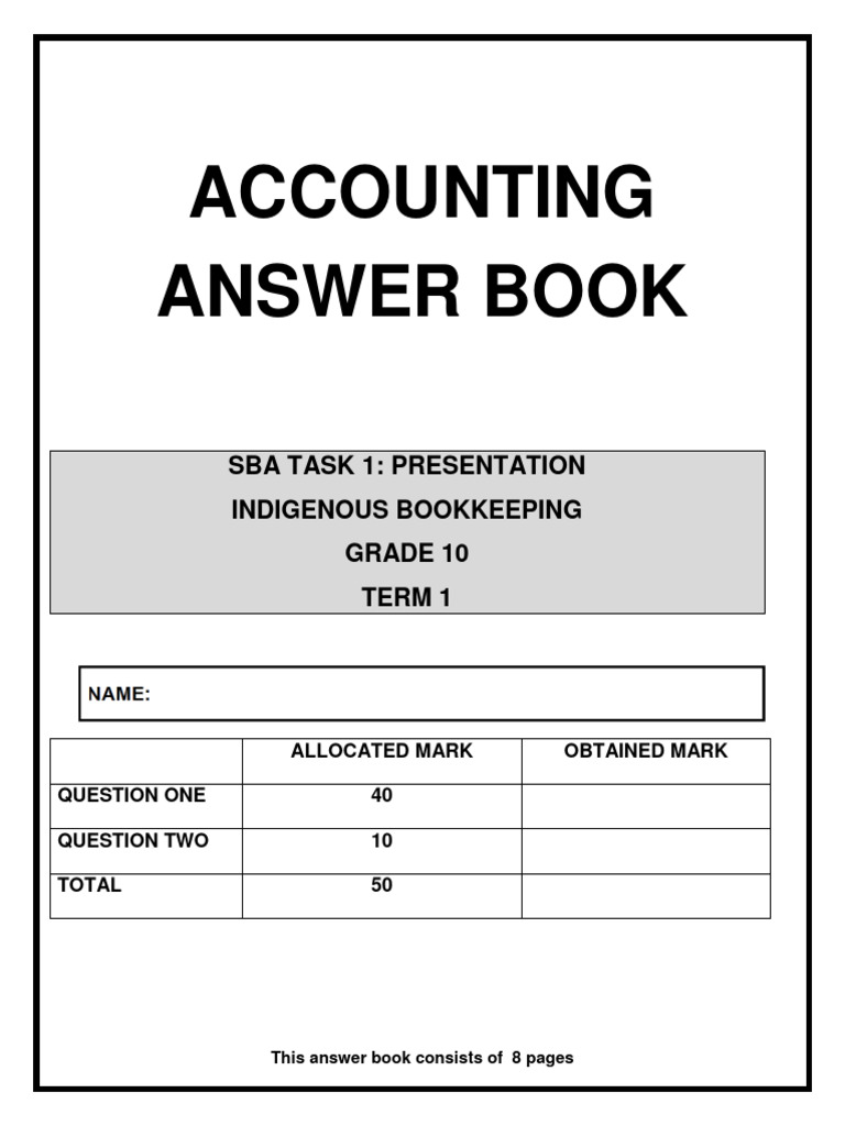 Grade 10 ACCOUNTING Answerbook | PDF | Corporate Governance | Governance