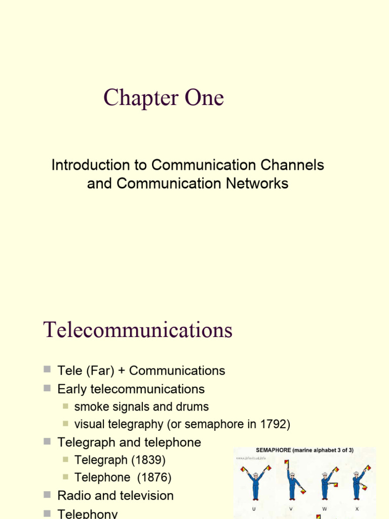 TT Chapter One Introduction To..-2 | PDF | Network Topology | Computer ...