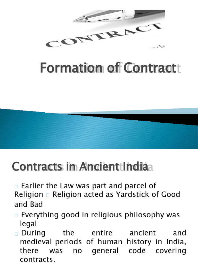 Formation of Contract | PDF | Private Law | Common Law