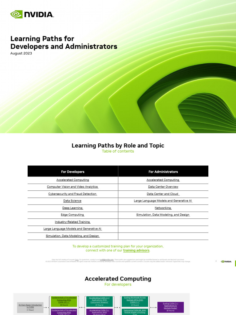NVIDIA Certification Paths Overview | PDF | Deep Learning | Graphics ...