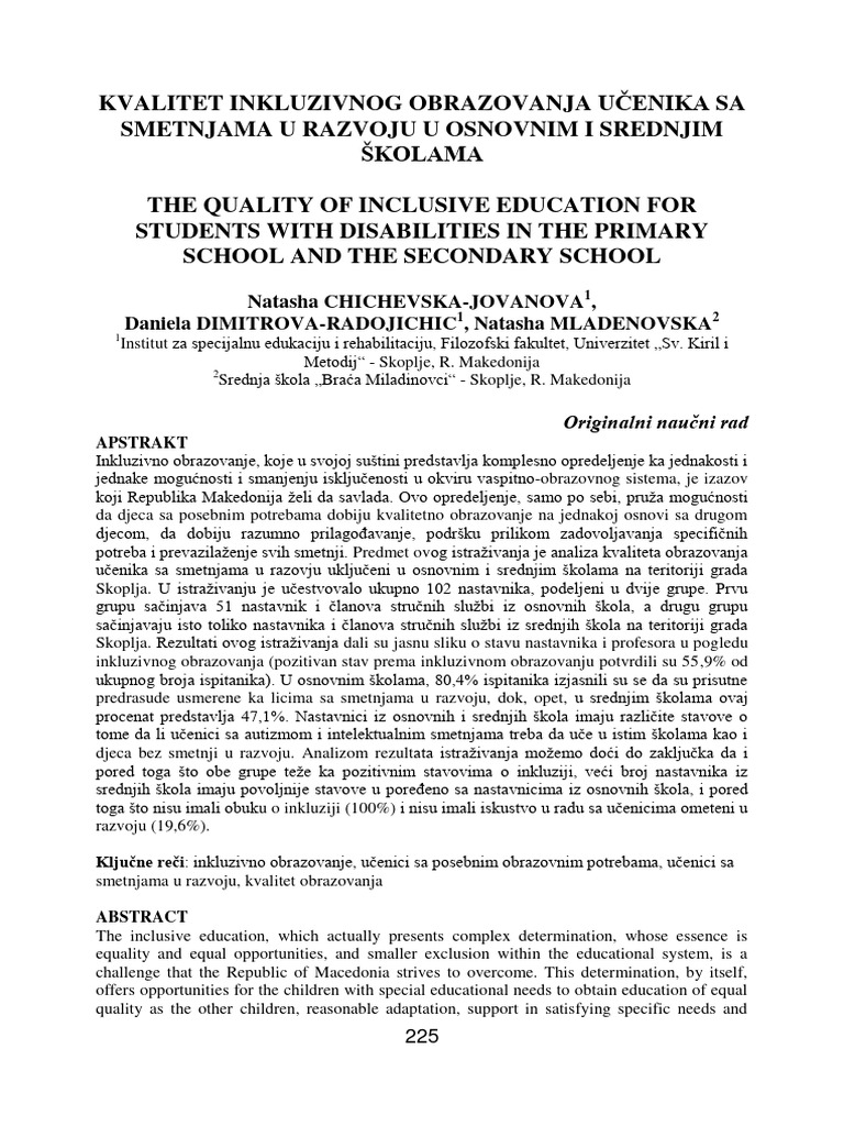 Kvalitet Ucenika | PDF