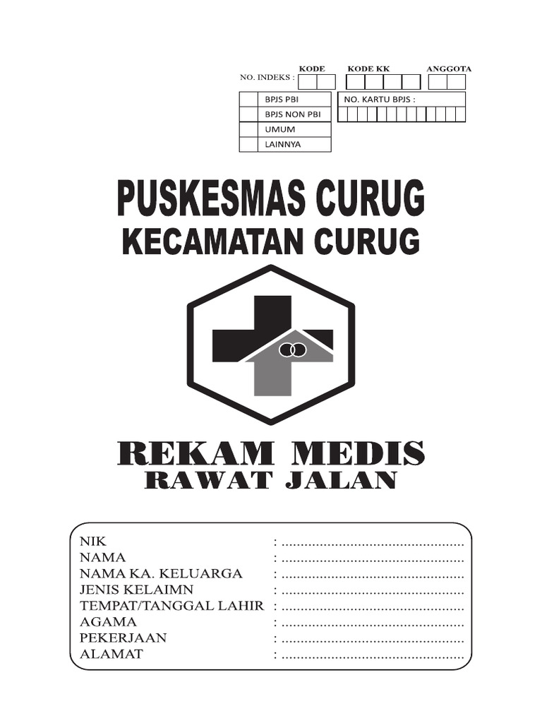 01 Sampul Rekam Medis Pasien | PDF