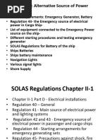 SOLAS Emergency Generator & Fire Pump Requirements | PDF | Electric ...