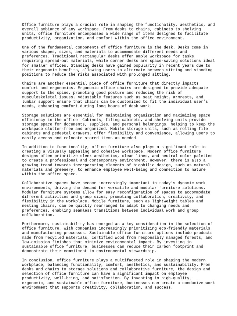 MT Assignment | Download Free PDF | Desk | Chair