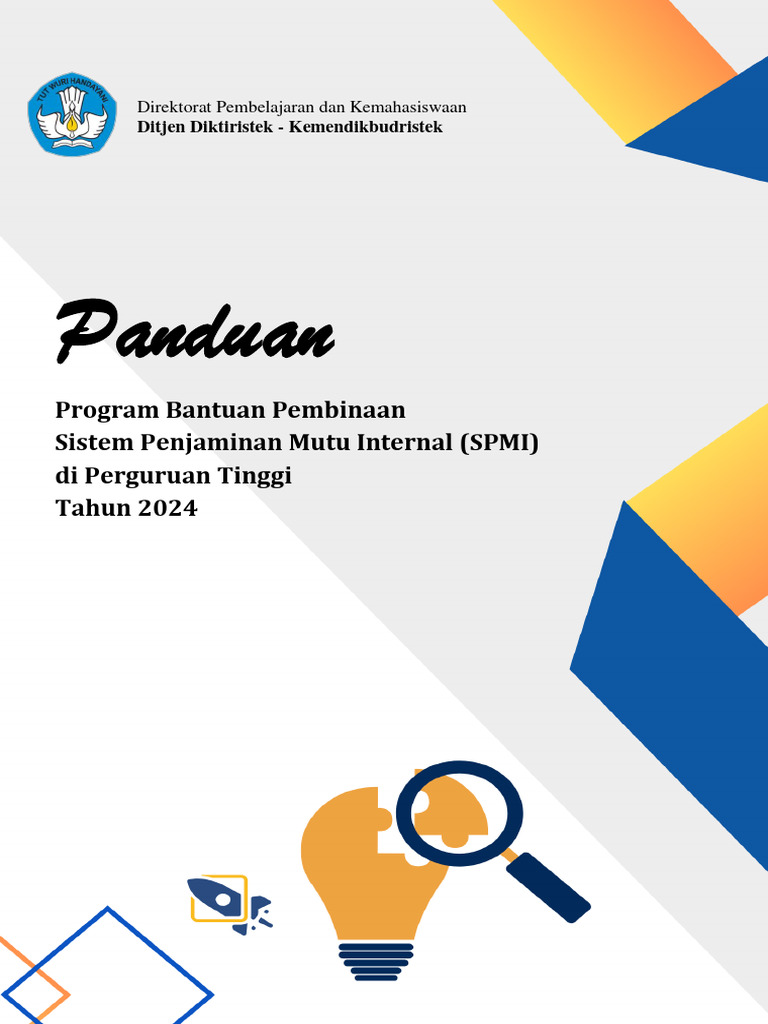 Panduan Program Bantuan SPMI 2024 | PDF | Karier & Perkembangan | Bisnis