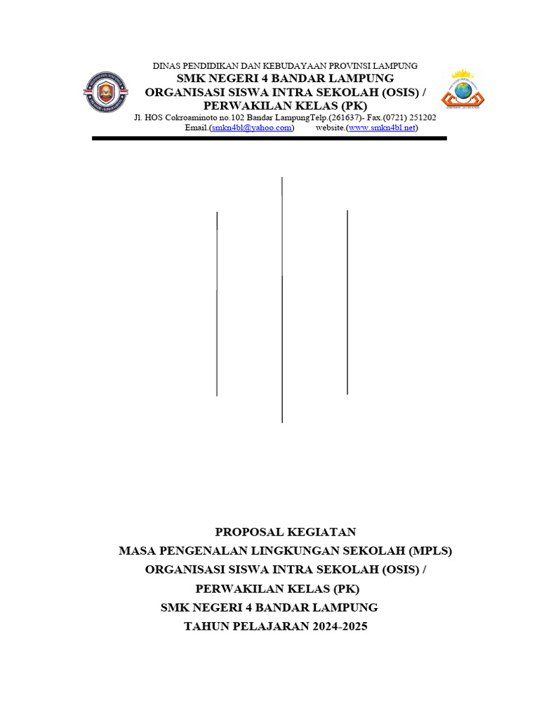 Proposal MPLS SMK Negeri 4 2024-2025 | PDF | Kesehatan Holistik