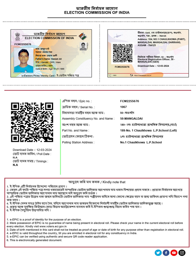 Voter Id | PDF