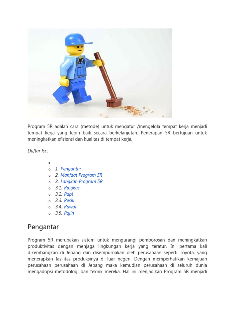 Program 5R Adalah Cara | PDF