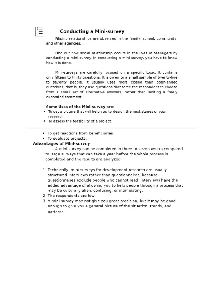 Personal Development (mini-survey) | PDF