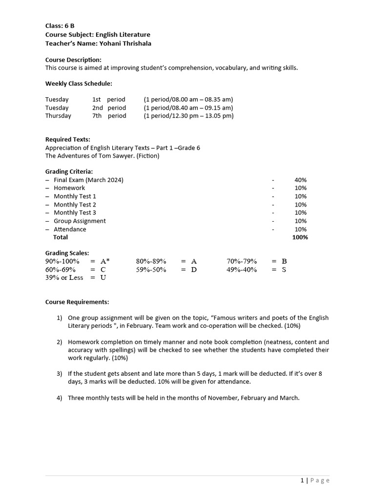 6B English Literature | PDF | Poetry | Reading Comprehension