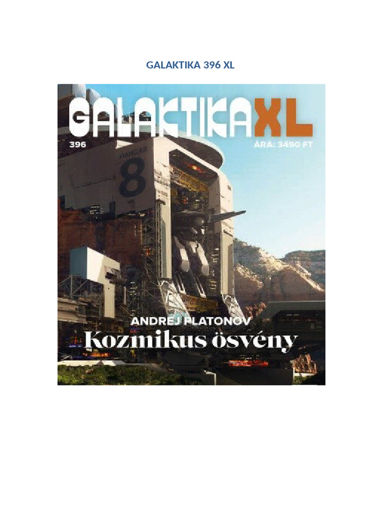 Galaktika 396 XL - Andrej Platonov - Kozmikus Ösvény | PDF